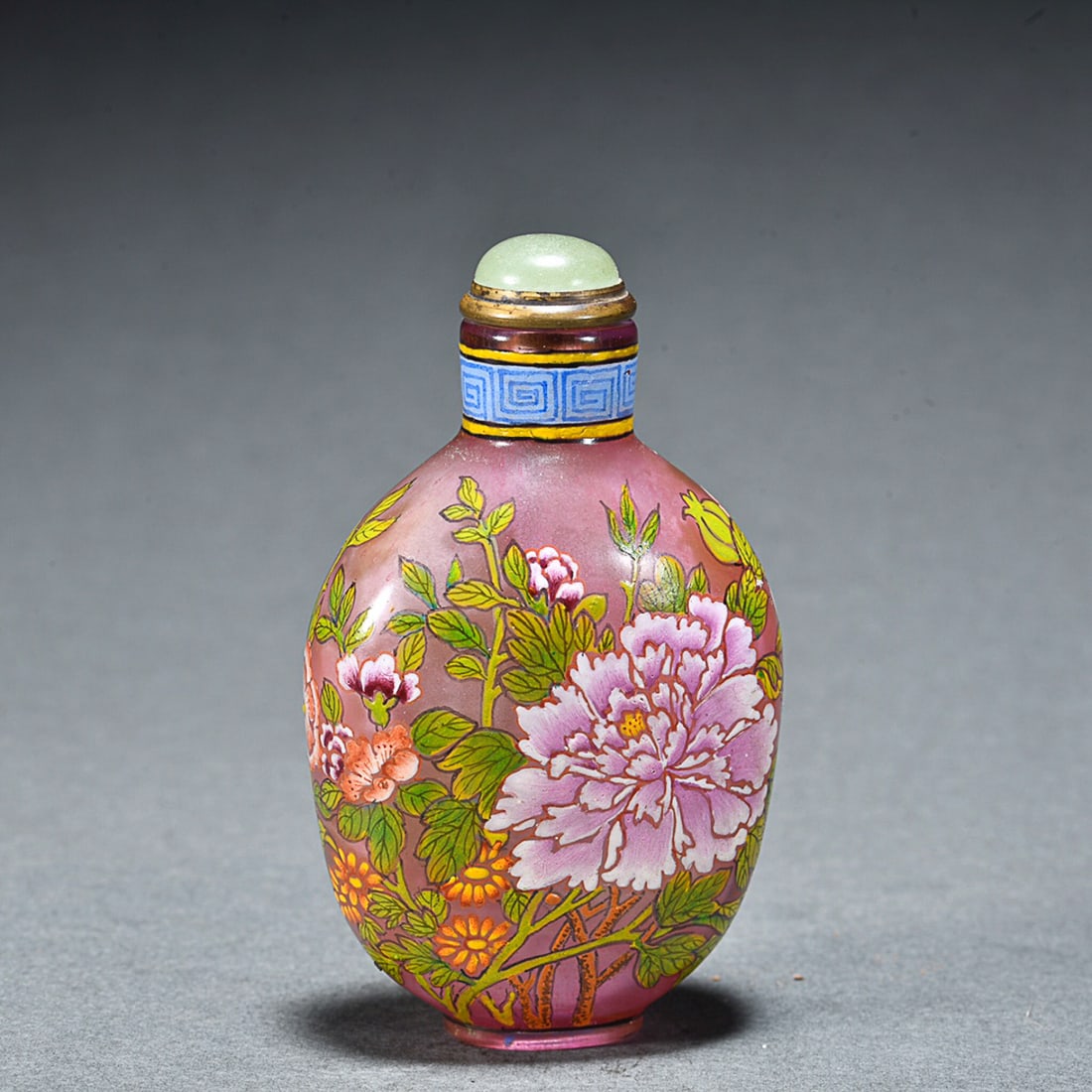 Chinese Painted-enamel Glass Snuff Bottle, 'hua Kai Fu Gui', 'yongzheng ...