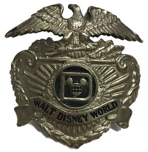 Rare 1980 Disney World Security Investigator Badge