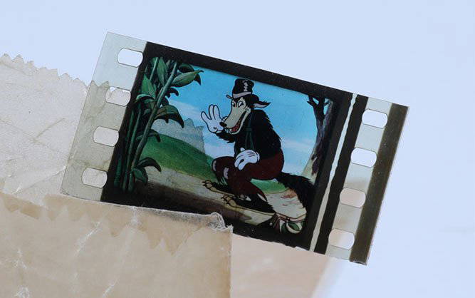 Disney The Big Bad Wolf Scene Press Slide