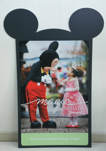 Mickey Mouse Shaped Disney Parks Sign