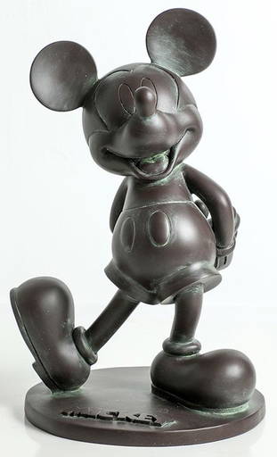 Epcot Mickey Mouse Bronze Style Statue