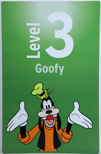 Disneyland Goofy "safety" Park Sign