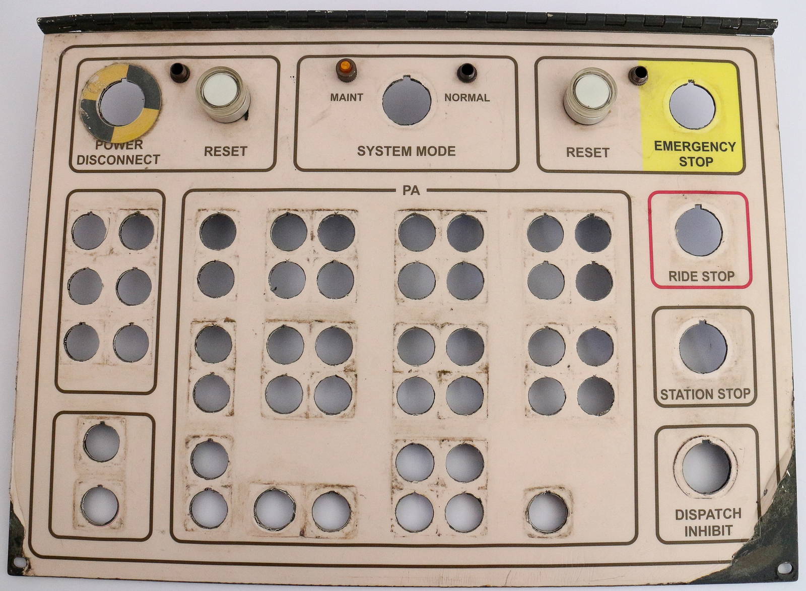 Fantasyland Ride Control Panel Prop. Auction