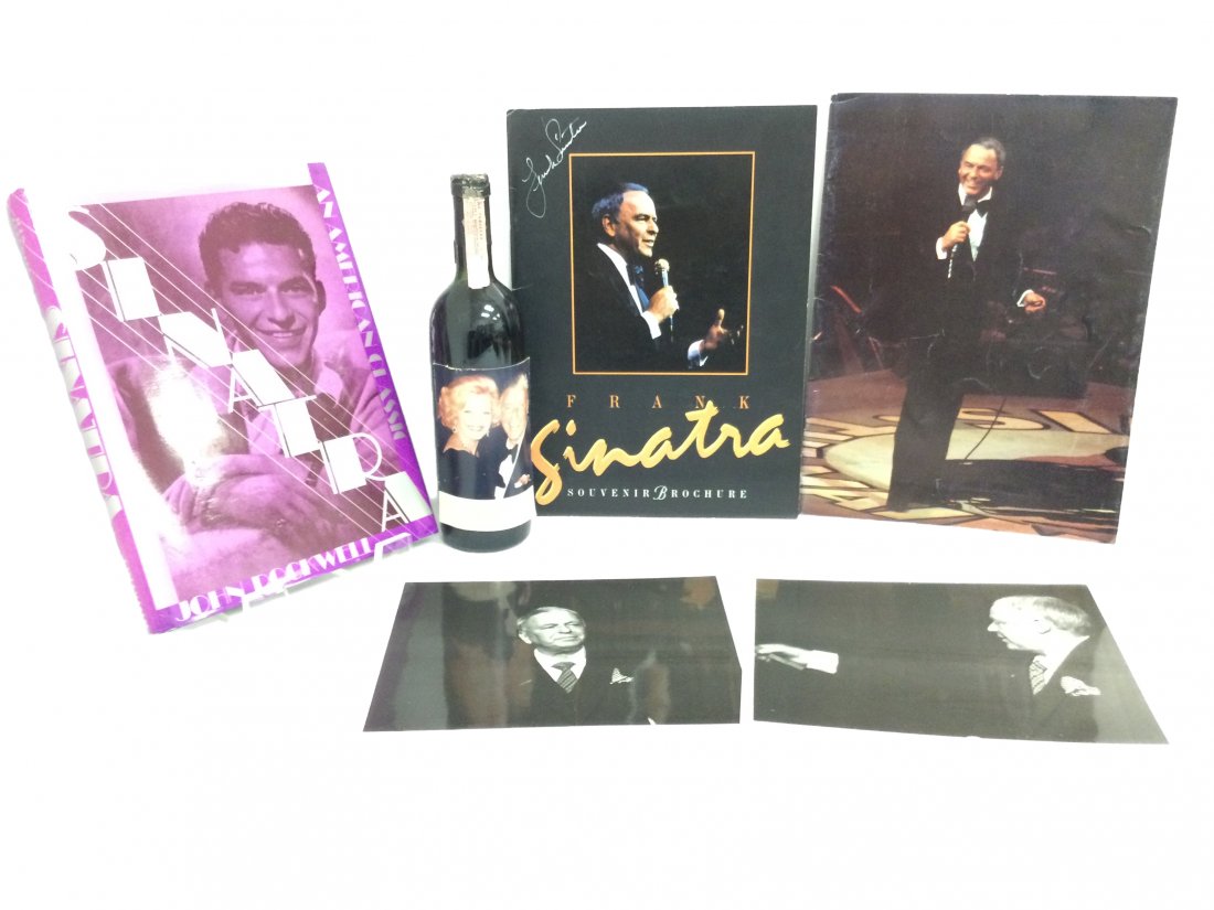 Frank Sinatra Memorabilia Lot, including autograph (#0126) on Aug 11 ...