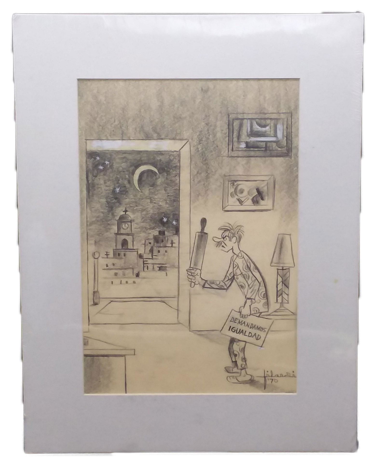 1970's Satiric Cartoon by Carmelo Filardi (Puerto Rico) | Barnebys