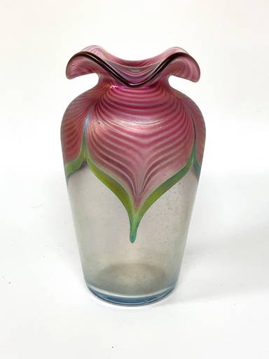 1984 Stuart Abelman Art Glass Vase (#0217) on Aug 24, 2022 | Absolute ...