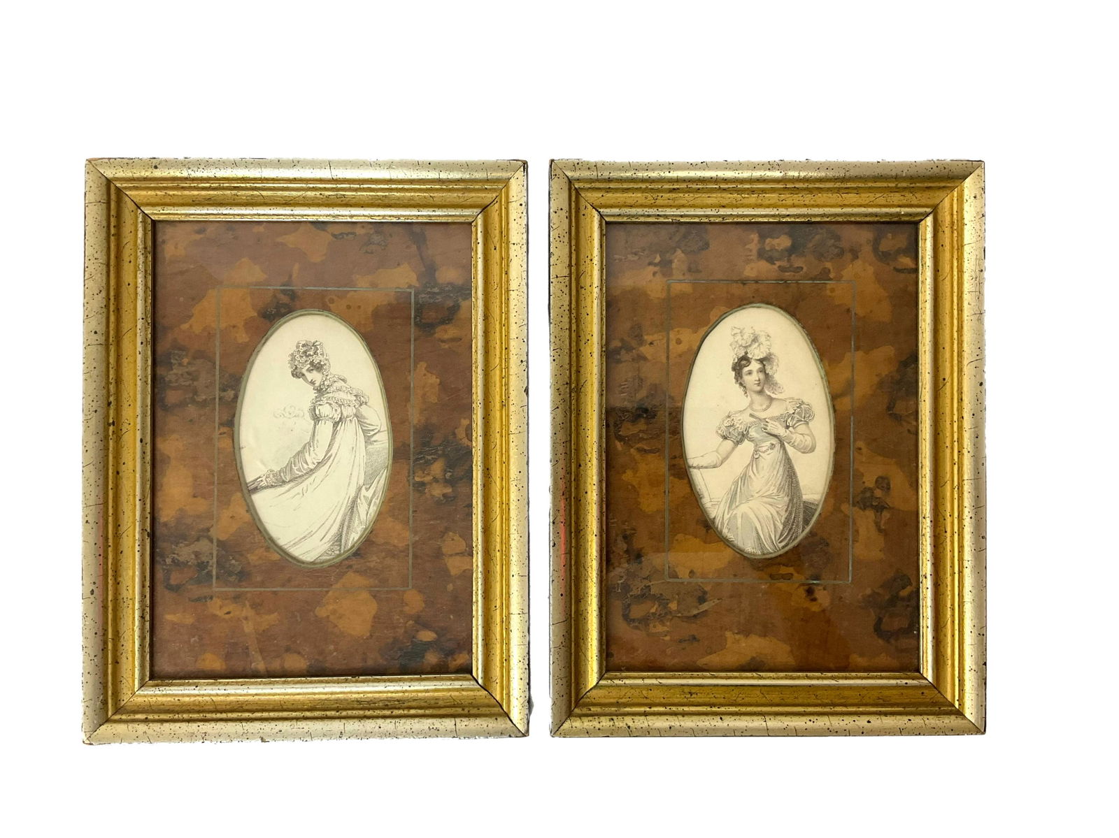 Pair Of Lithograph Portraits