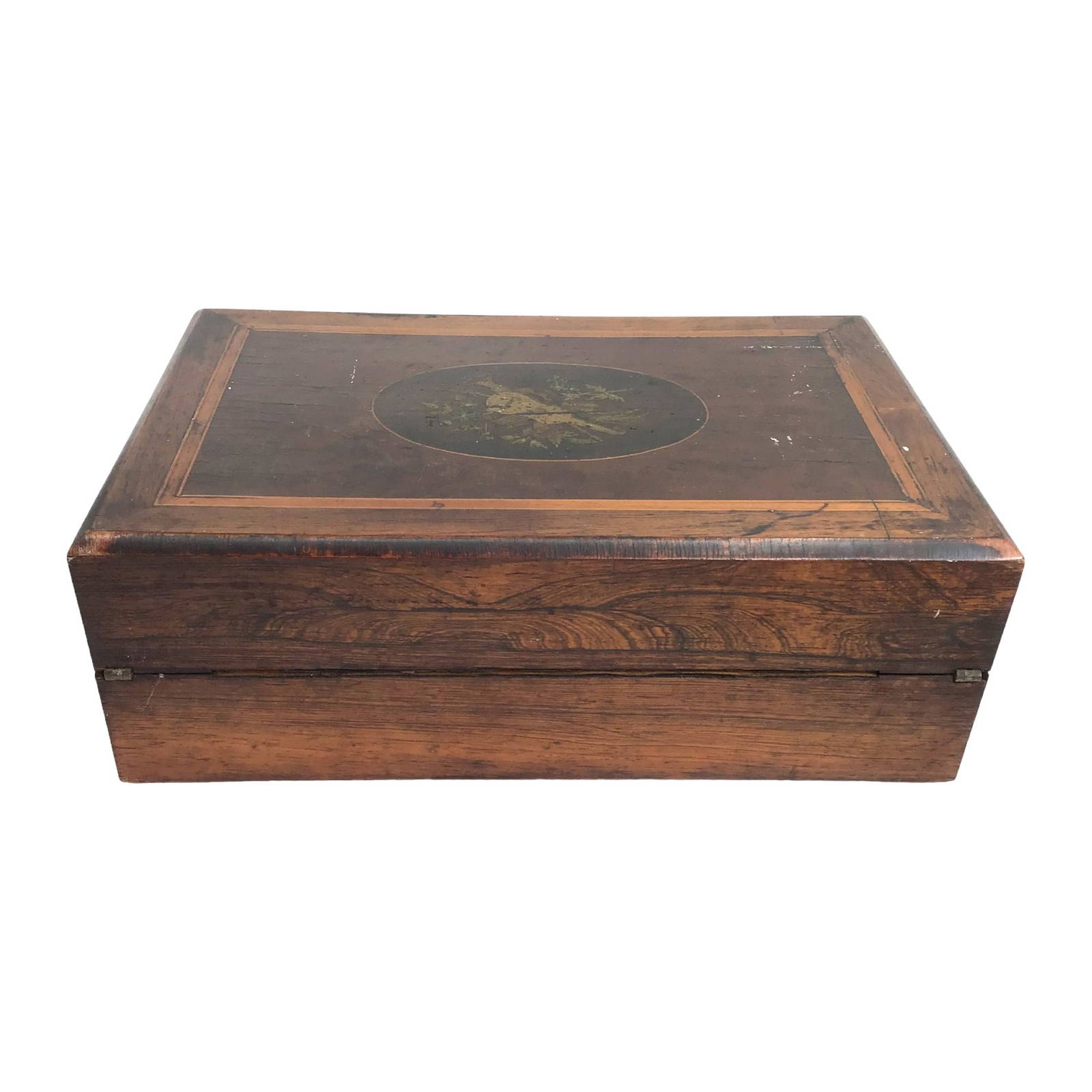 Antique French Wooden Box Handmade Auction