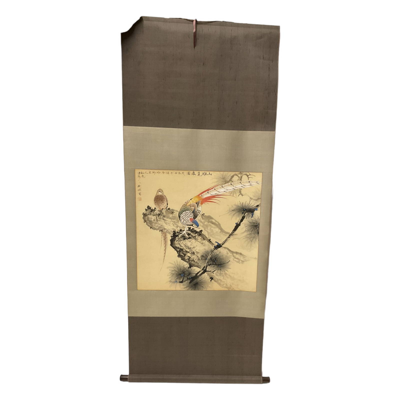 Chinese Painting Wall Hanging Vertical Scroll Auction Chinese Painting Wall Hanging Vertical Scroll Auction