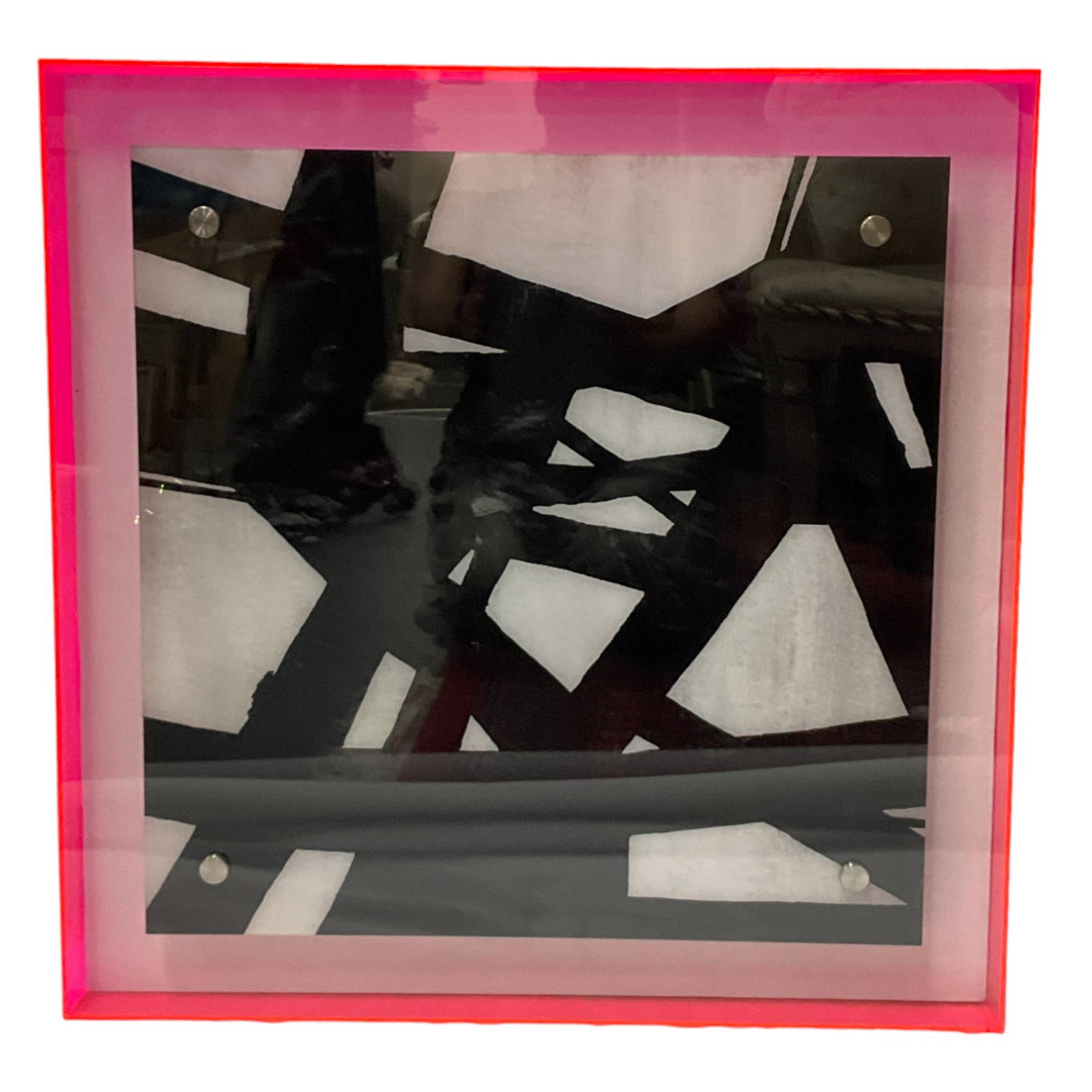 Mystery Artist Abstract Acrylic Manner Of Jm Rizzi Auction