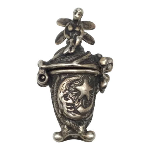 1994 Scarce Daniel Riccio Sterling Silver Tooth Fairy Box Pendant