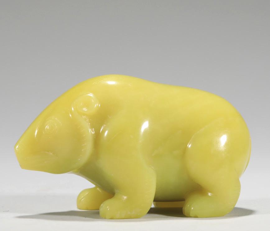 Ancient Chinese Topaz Bear