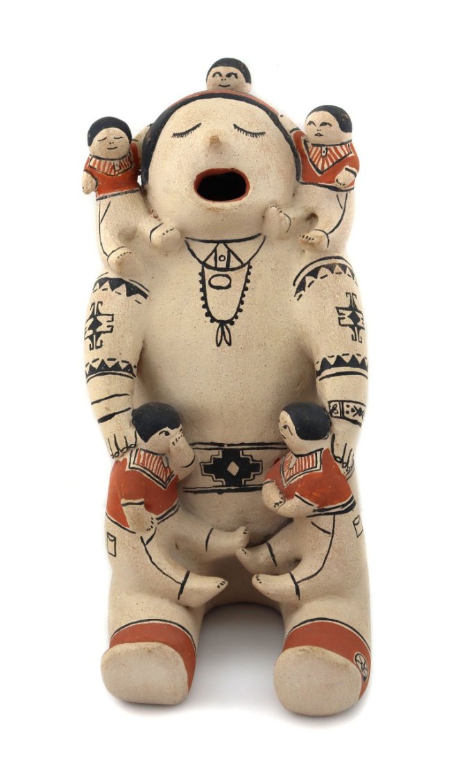 Helen Cordero (1915 1994) Cochiti Polychrome Storyteller Figurine C. 1960s