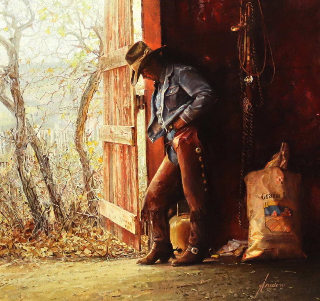 Gordon Snidow (b. 1936) - Lone Cowboy Auction