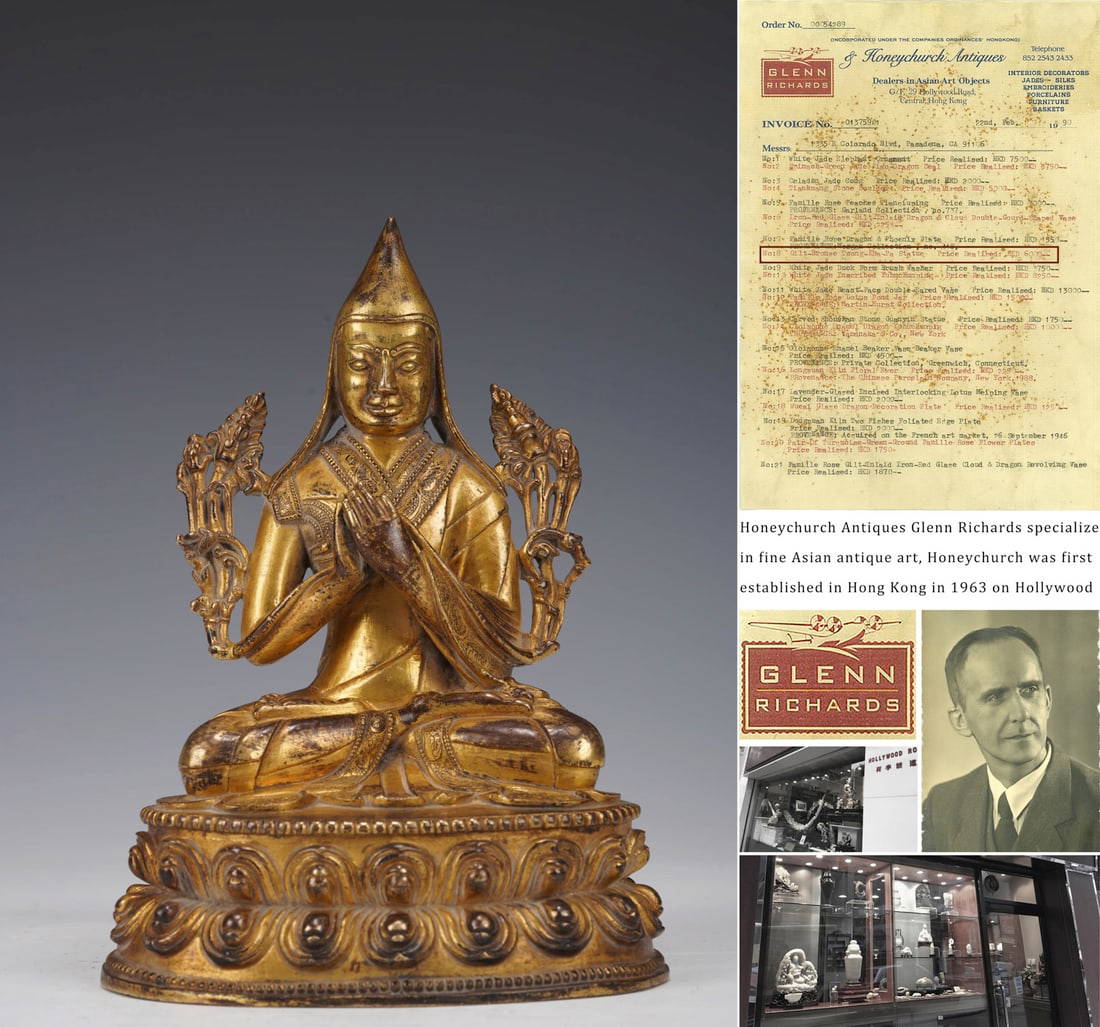 Gilt-bronze Tsong-kha-pa Statue Auction
