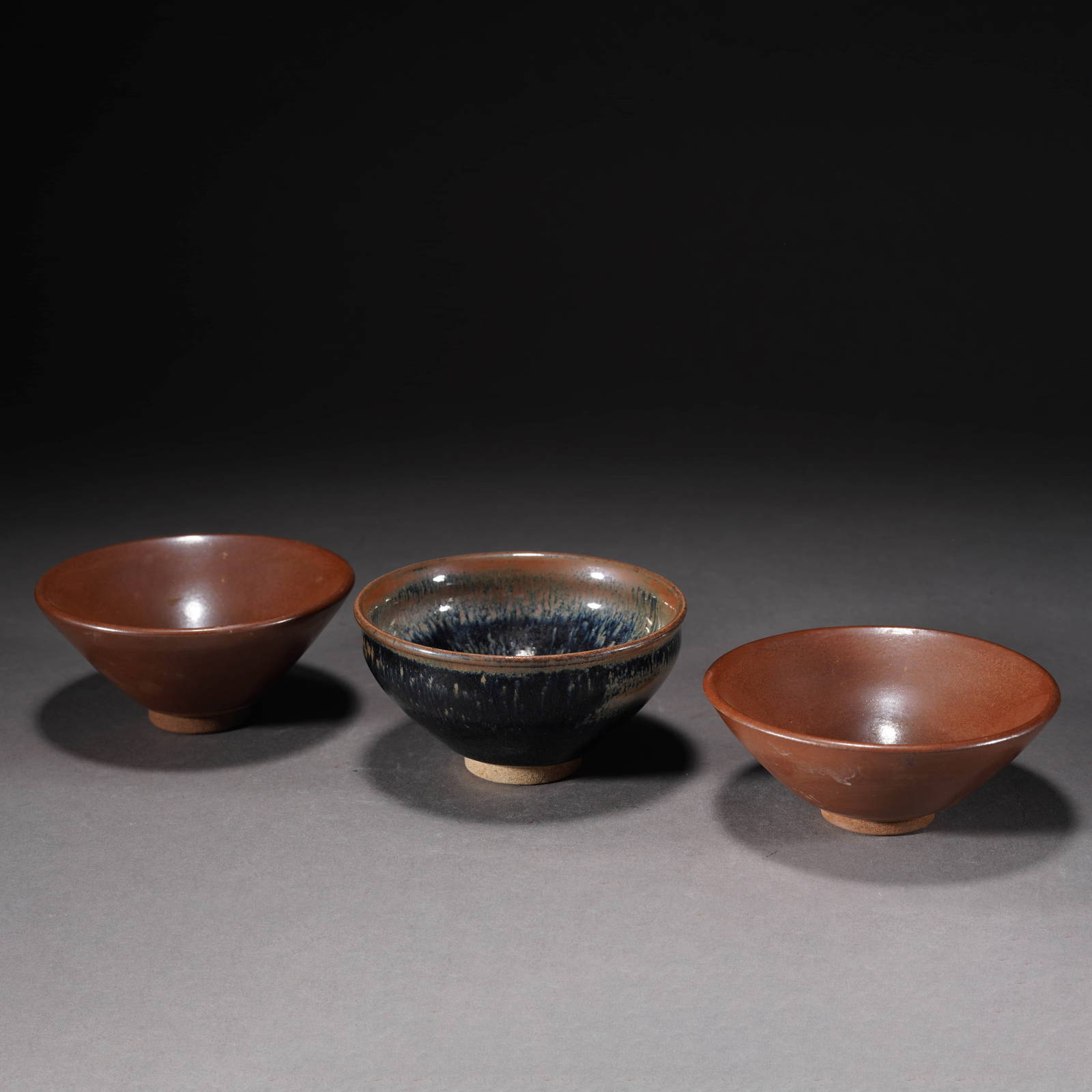 Set Of Jian Ware Tea Cups Auction