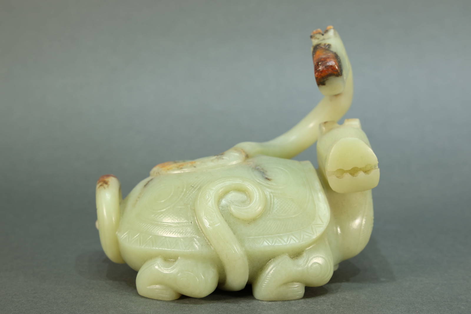 Jade Xuanwu Snake With Turtle Figure Auction