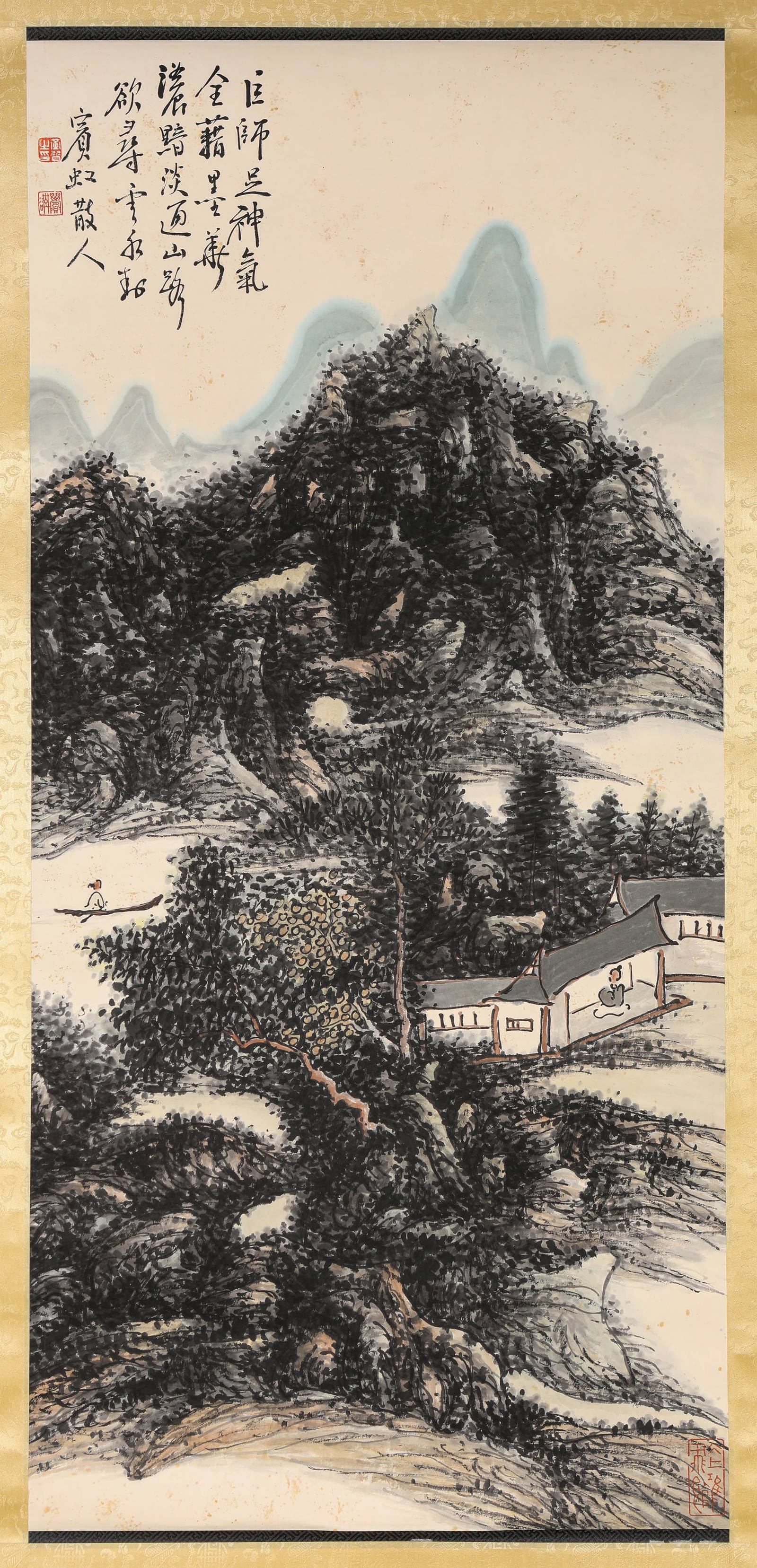 A Chinese Scroll Painting By Huang Bin Hong Auction