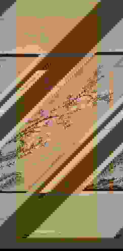 Chinese Drawing Flower Silk Painting,lin Chun Mark Auction