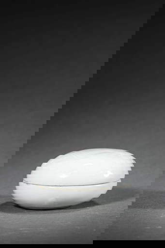 Phoenix Carved White Glaze Porcelain Inkpad Box