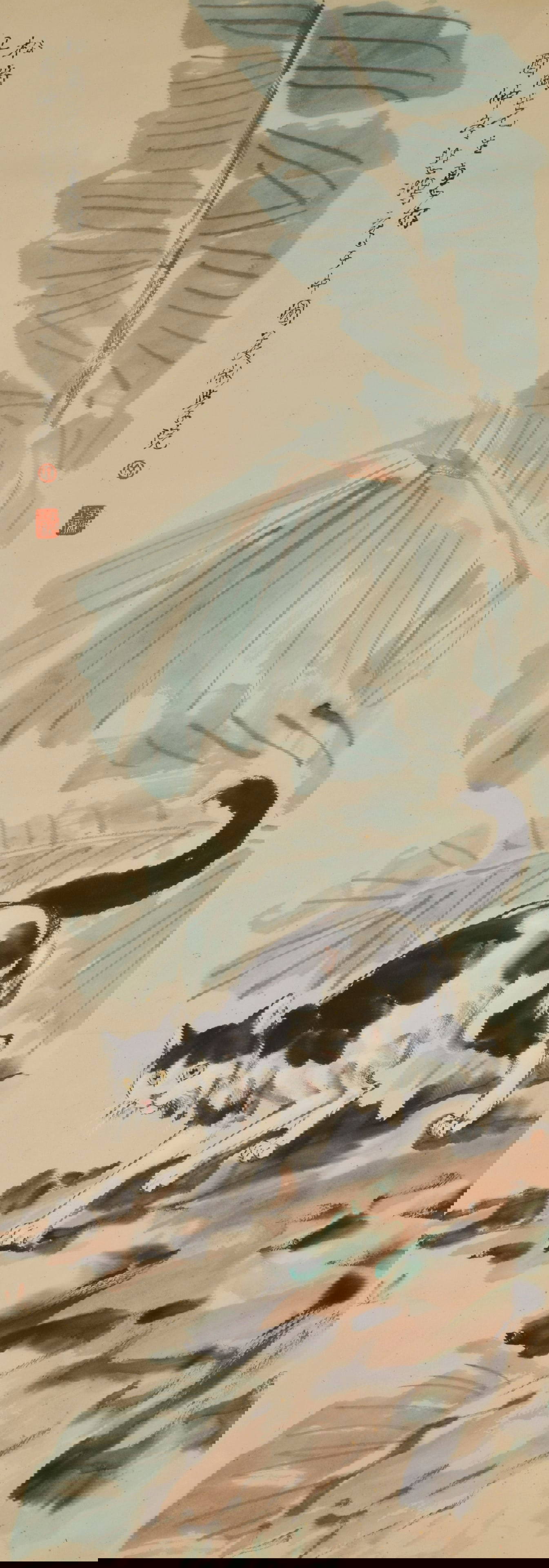 Xu Beihong Cat Fun Paper Auction