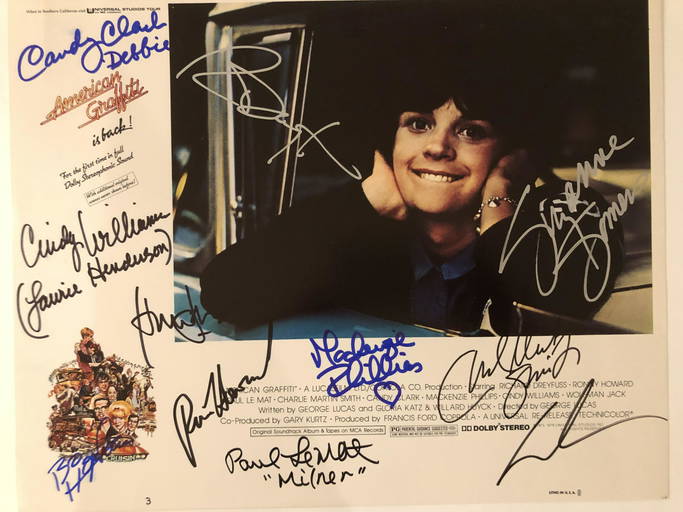 American Graffiti Signed Lobby Card