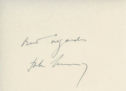 President John F. Kennedy Signature Cut