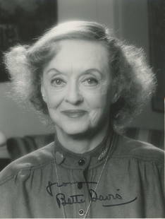 Bette Davis Signed Photograph