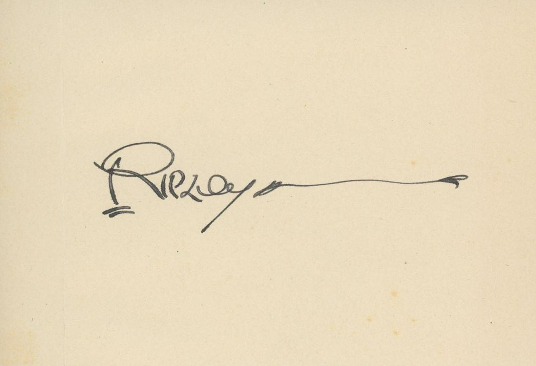 Robert Ripley Signature Cut