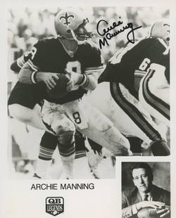 Archie Manning Curtis Martin + Signed Autograph