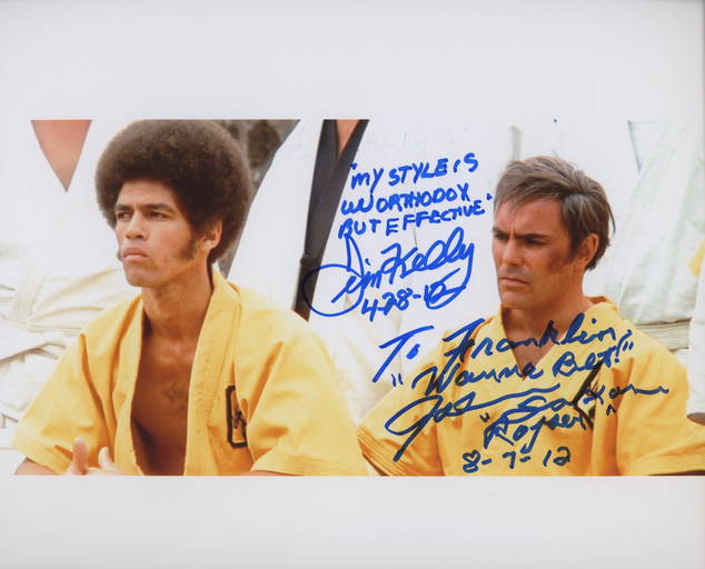 Enter the Dragon Jim Kelly and John Saxon signed movie - Aug 29, 2020 ...