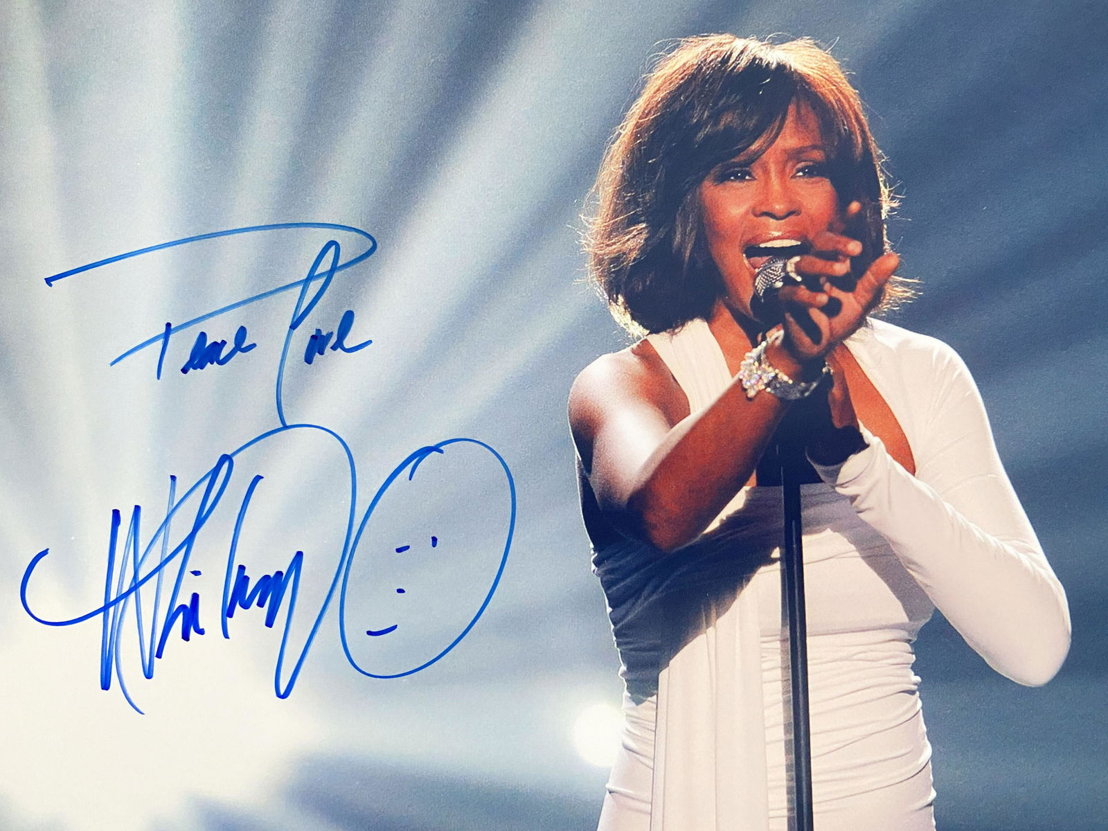 Whitney Houston Signed Photo