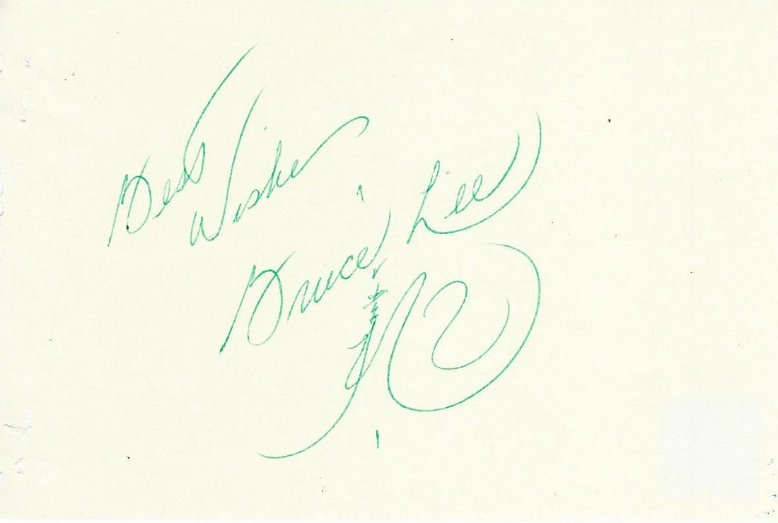 Bruce Lee Autograph