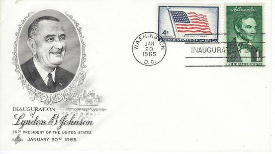 1965 President Lyndon Johnson Inauguration Congressional Invitation Package
