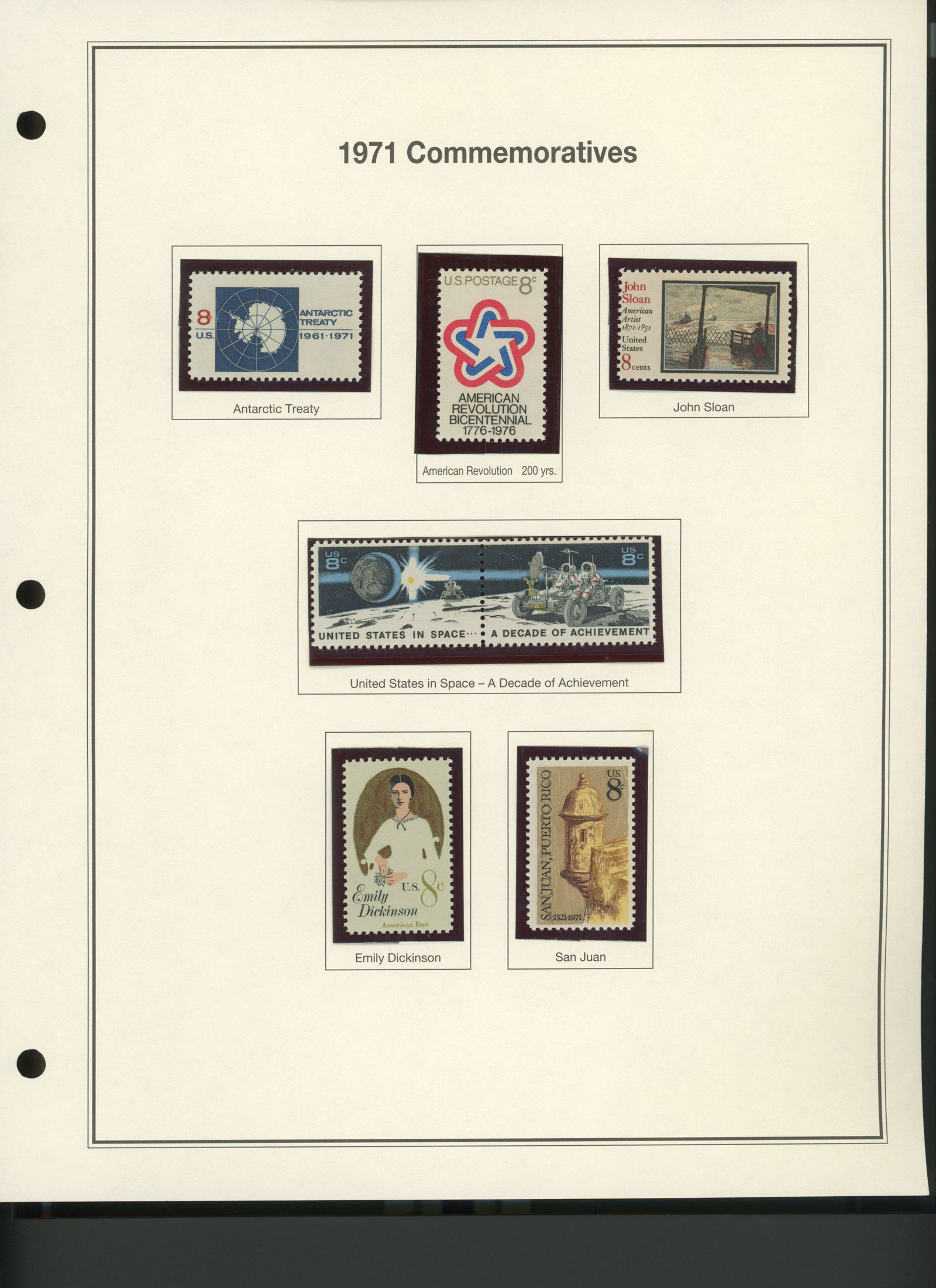 1971 United States Commemorative Stamp Set - Feb 18, 2021 | Heroes ...