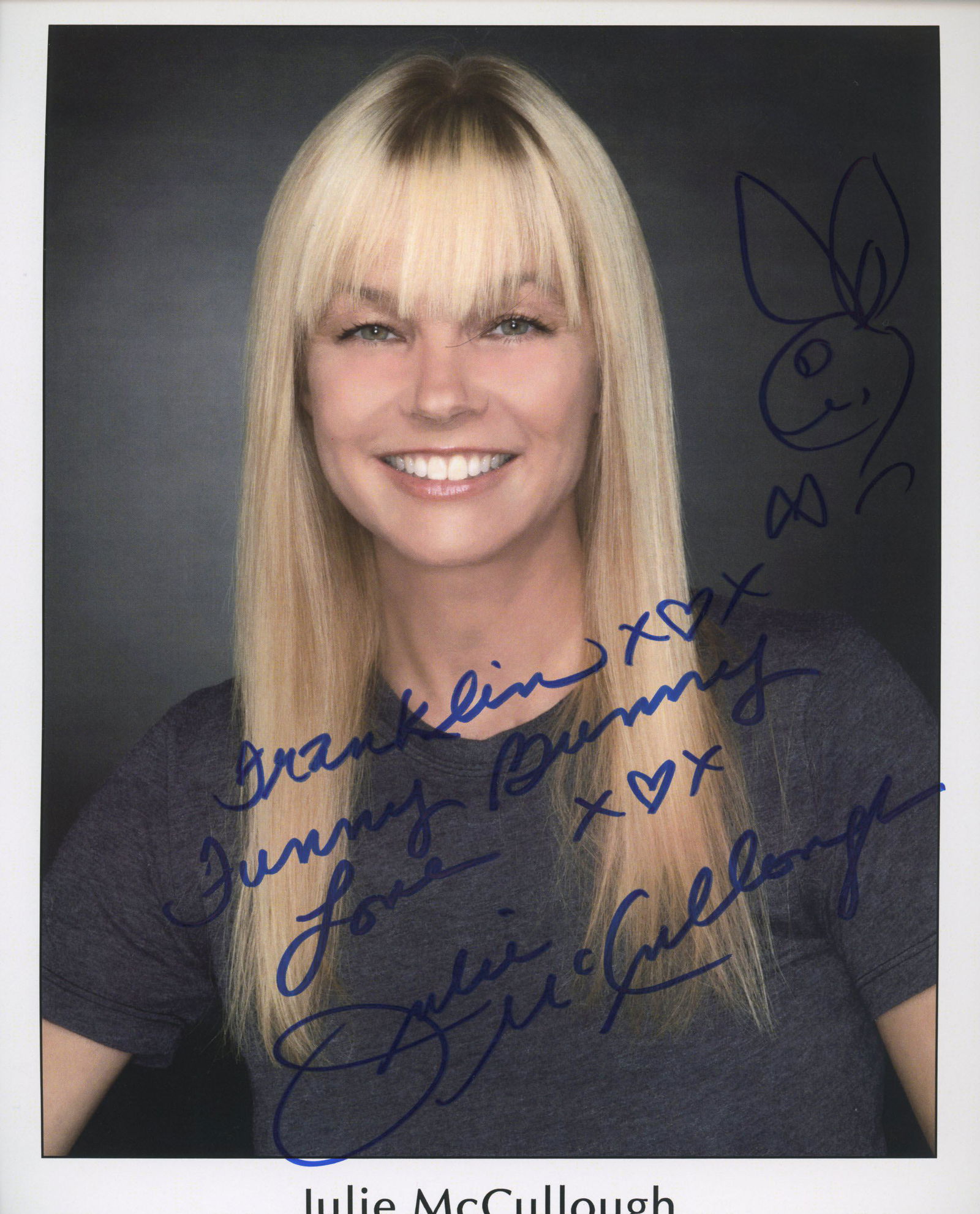 Playboy Playmate Julie Mccullough Signed Photo