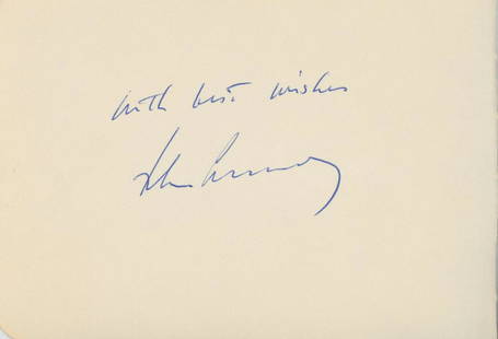 President John F. Kennedy Signature Cut