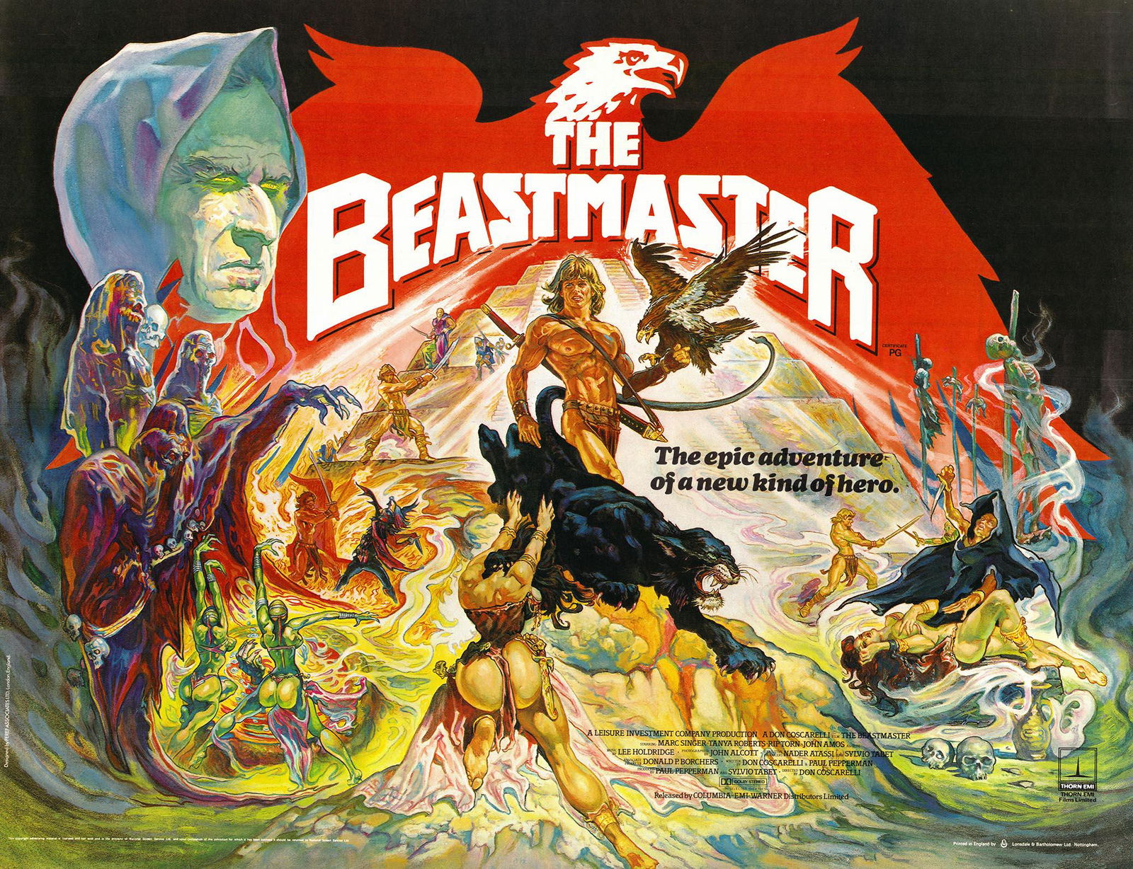 The Beastmaster 1982 original vintage British quad one - Jun 13, 2021 ...