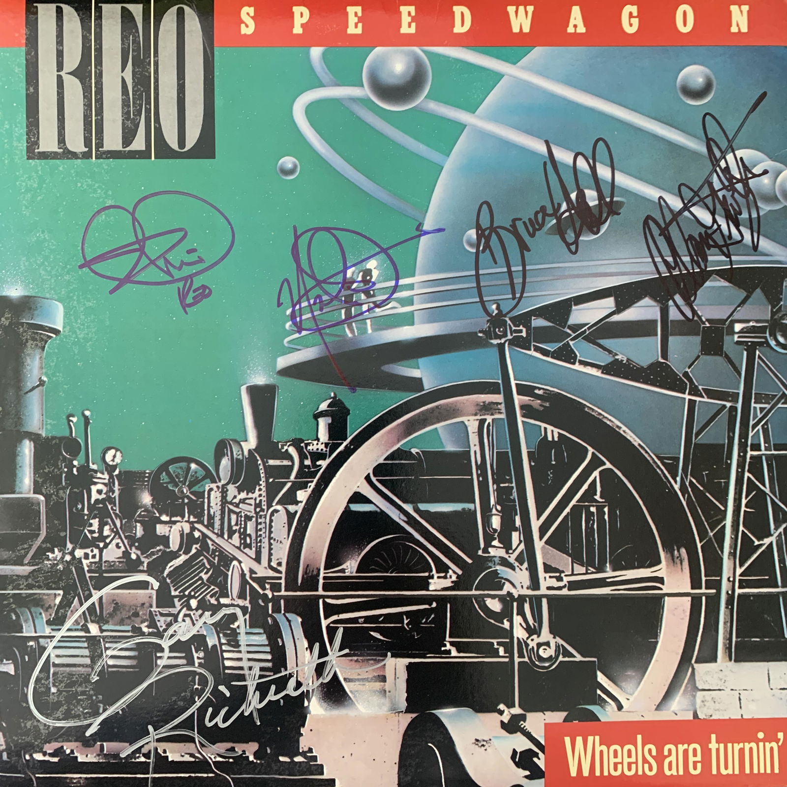 REO Speedwagon Wheels Are Turnin signed album - Jun 19, 2021 | Heroes ...