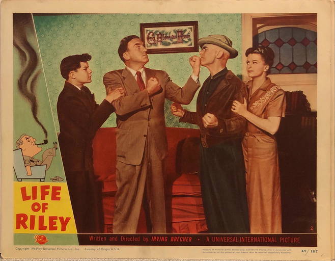The Life Of Riley Original 1949 Vintage Lobby Card