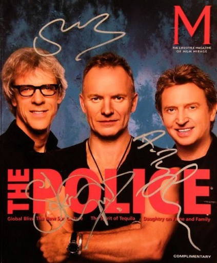 The Police Signed Magazine