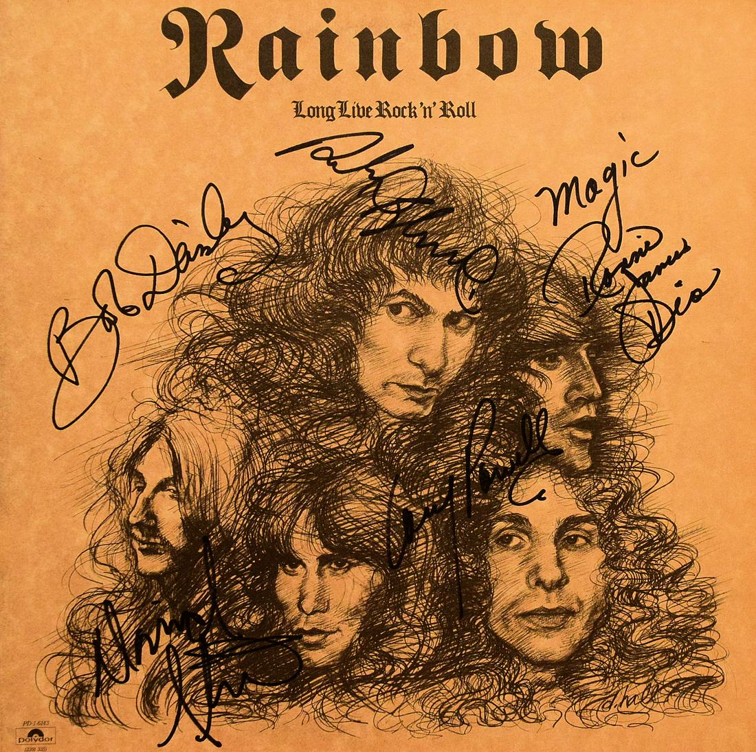 Rainbow Signed Long Live Rock Â€˜nâ€™ Roll Album