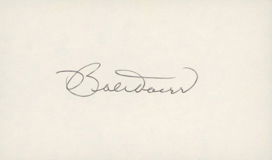 Bobby Doerr Original Signature Cut