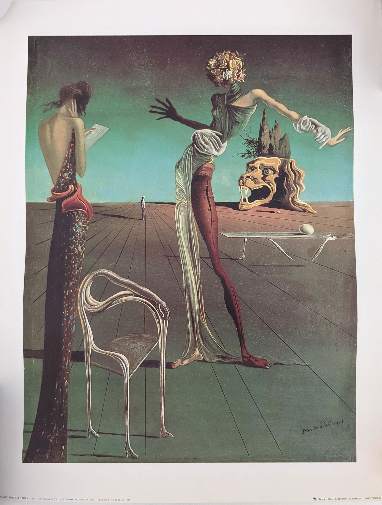 Salvador Dali - A Woman With A Head Of Roses Print - Nov 22, 2021 ...