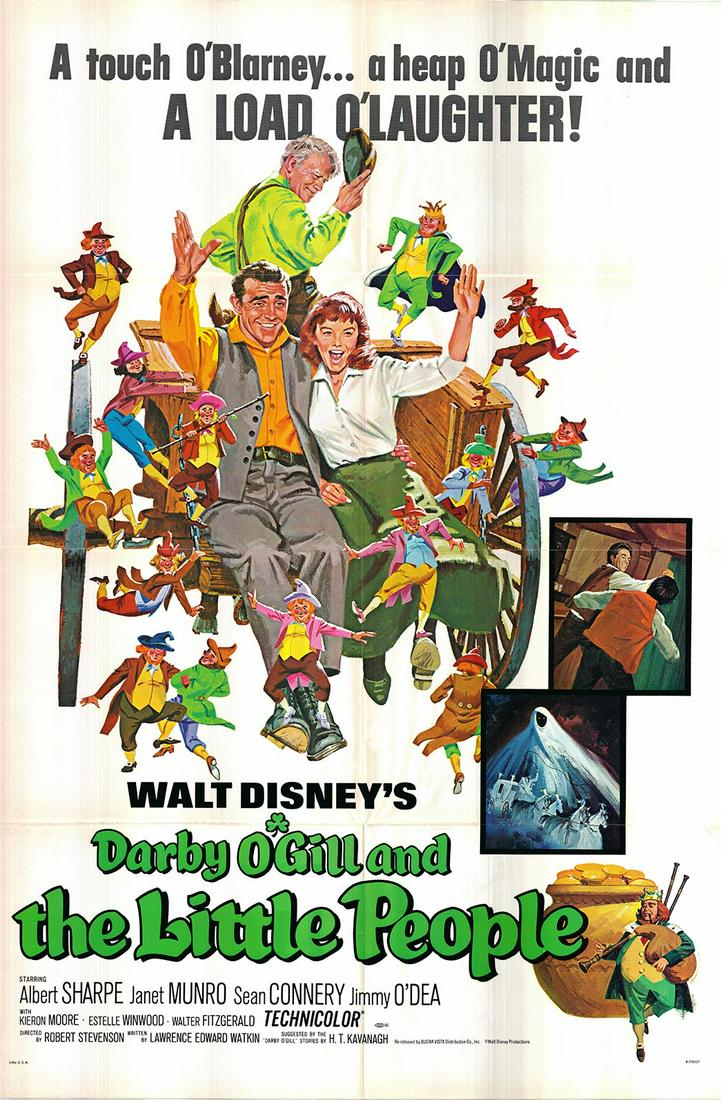 Darby O'gill And The Little People Original 1977r