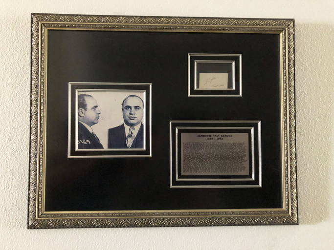 Al Capone Original Signature Collage