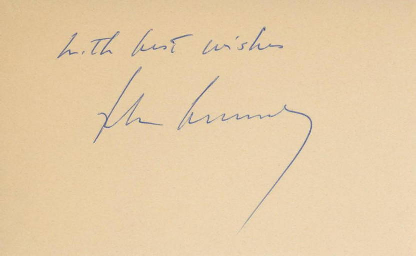 President John F. Kennedy Signature Cut