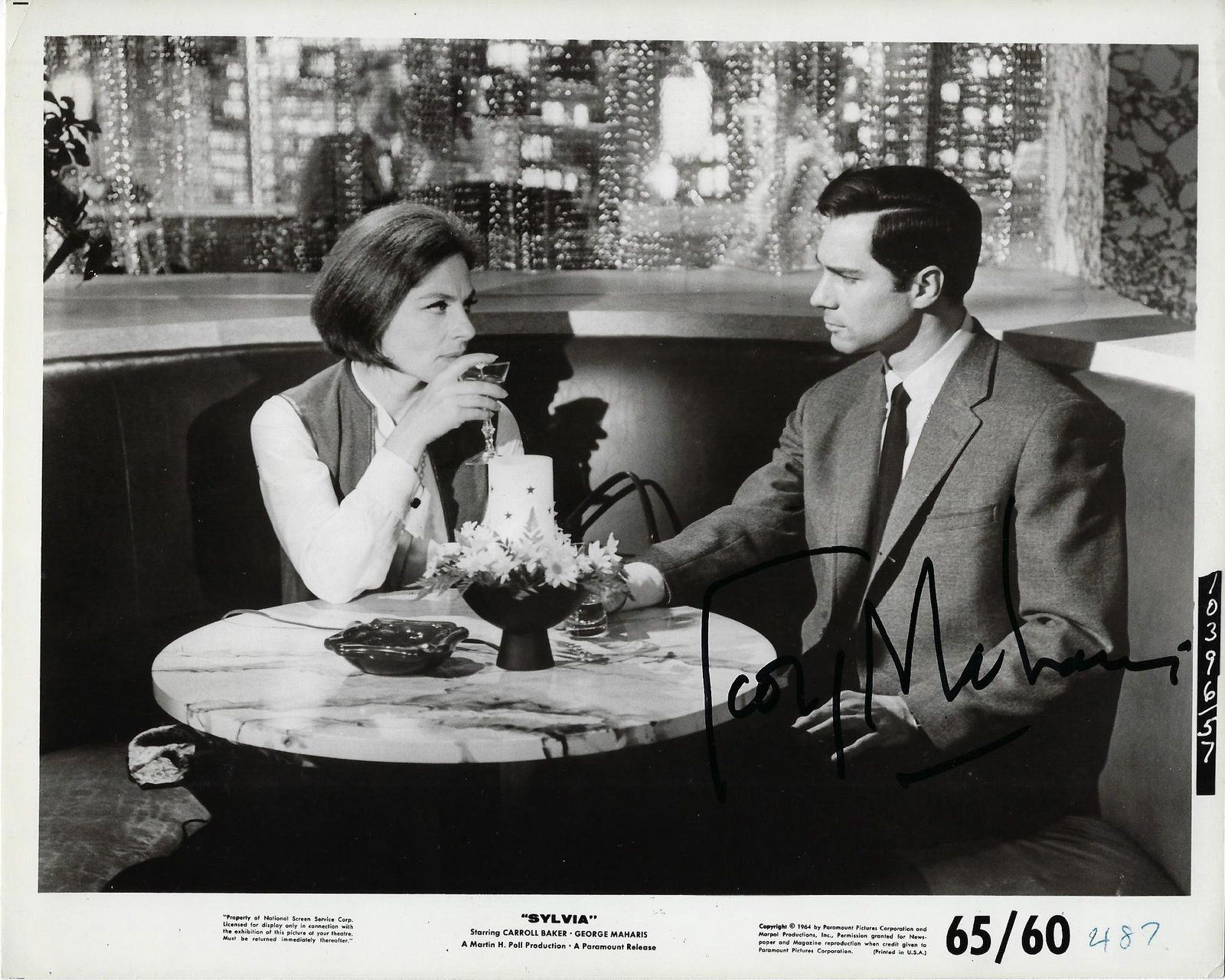 Route 66 George Maharis Signed Photo