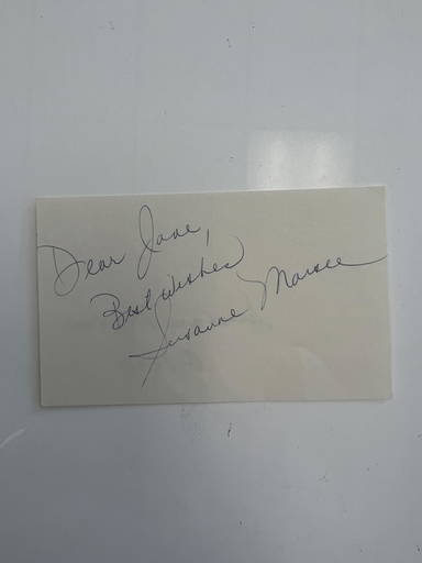 Opera Singer Susanne Marsee Original Signature