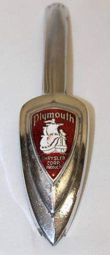 1938 Plymouth Radiator Emblem Badge